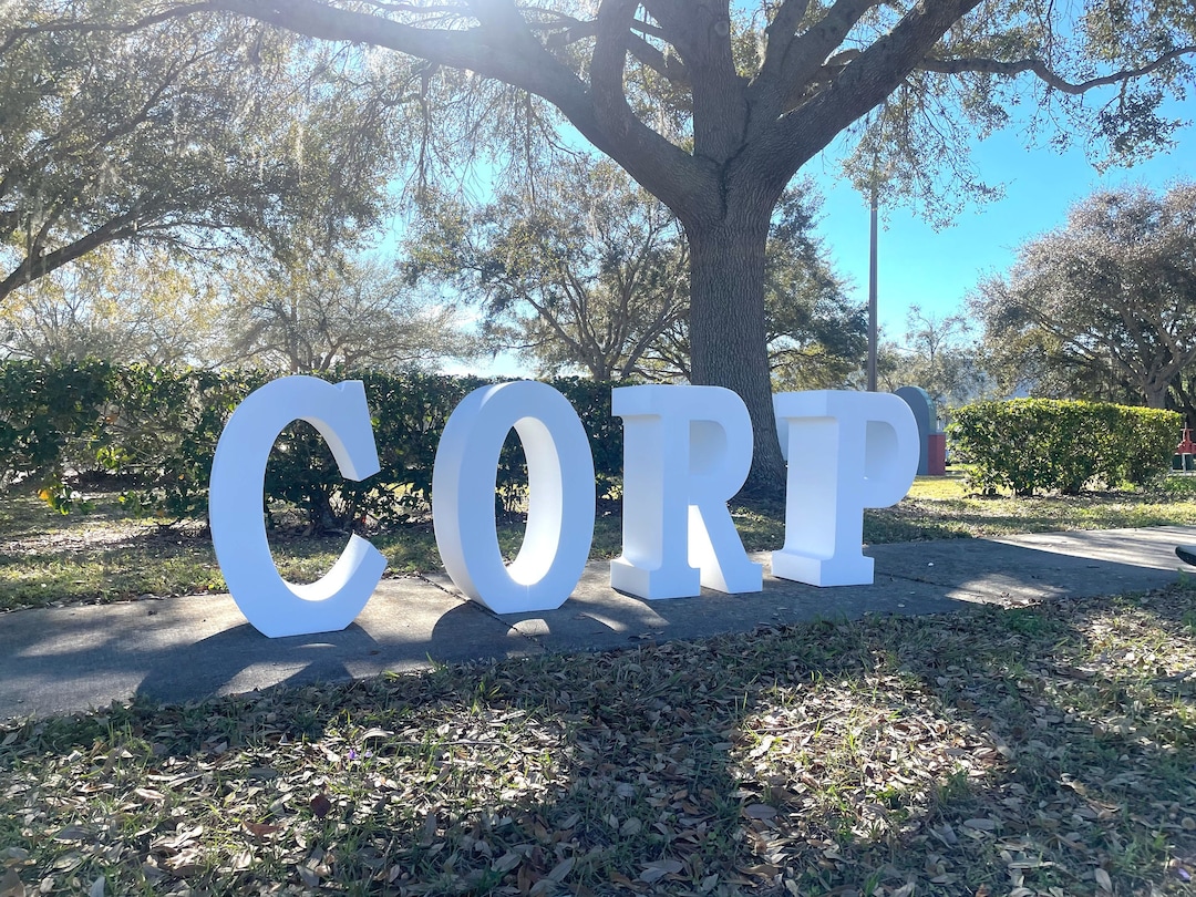 Large Self Standing Company Letters | 30" Tall Thick Foam Words for ...
