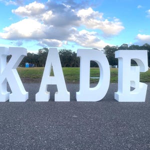 Giant 3D Standing Word Letters | Styrofoam Stage Backdrop Characters ...