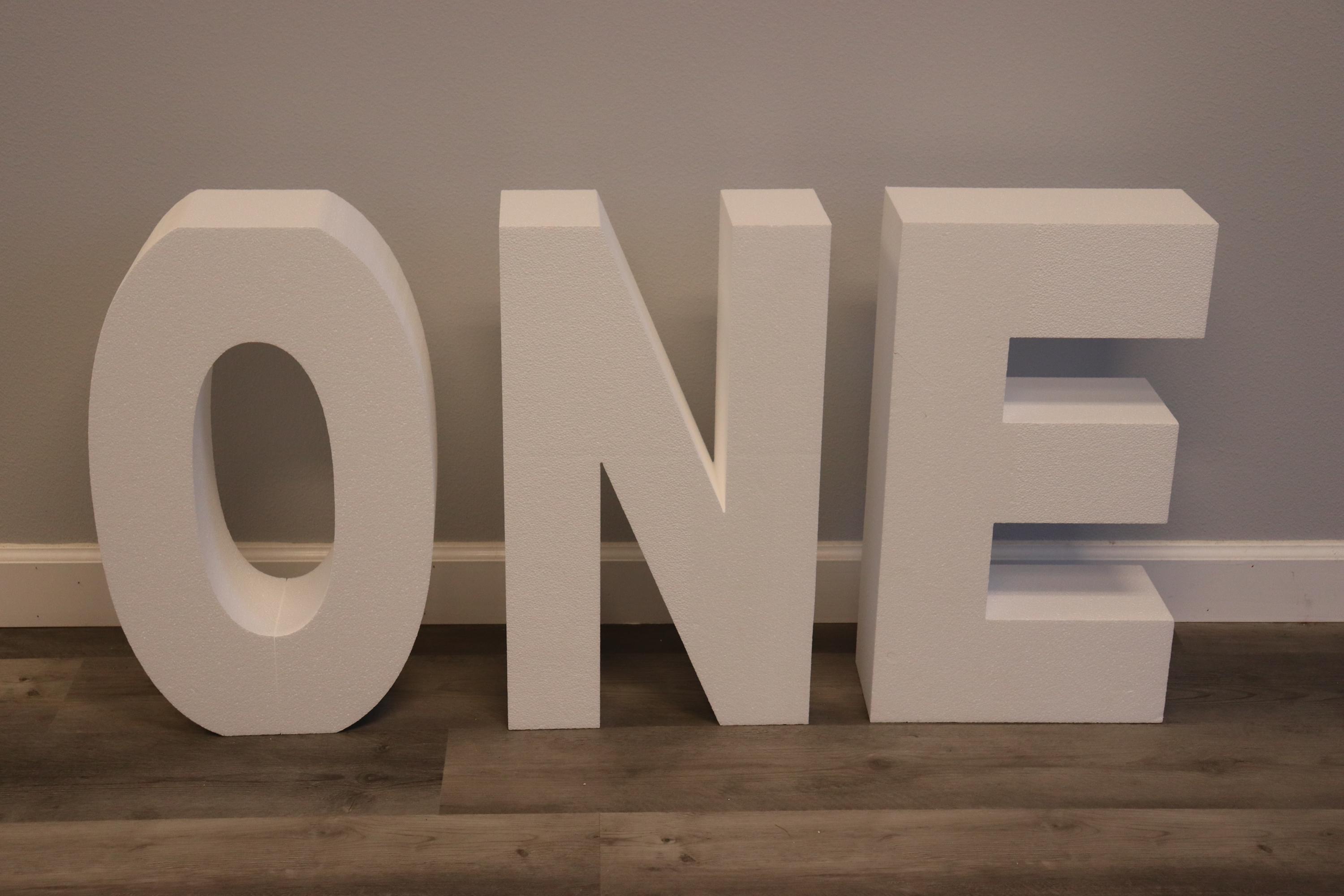 Custom Made 3D Foam Word Letters | Sturdy Blocky Self Standing ...