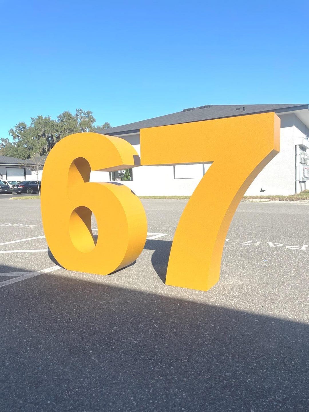 Large 4 Foot High Paint Letters, Huge Customized Colored 3D Word Banner ...