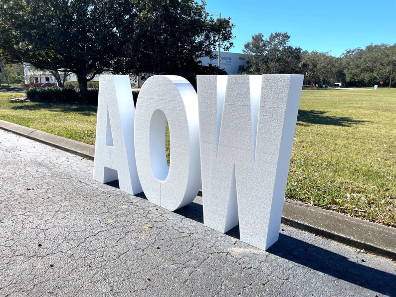 Huge XXL 4ft Tall Letters for Special Events, Giant 4' Tall Self ...