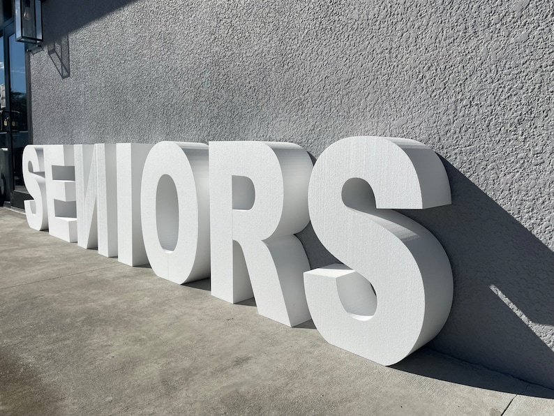 Extra Large Styrofoam Letters Custom 3D XL Foam Word Characters and ...