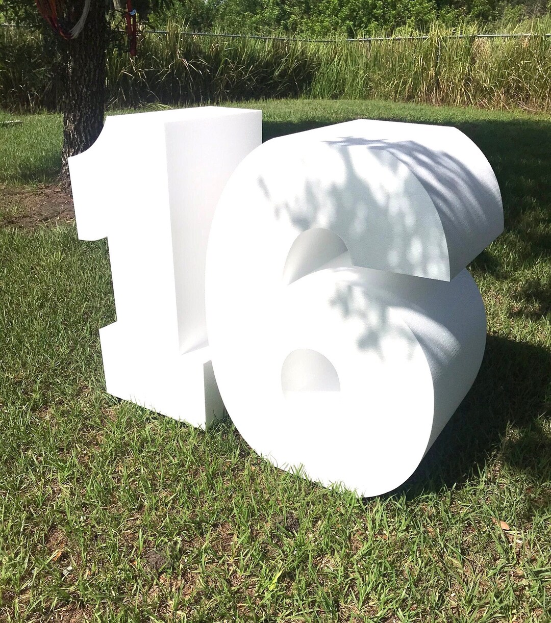 Large and Thick "16" Characters | Giant 3D Prop for a Sweet 16 Party ...