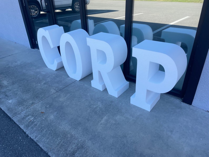 Thick Self Standing Foam Letters | 30" Tall 3D Customizable Foam Words ...