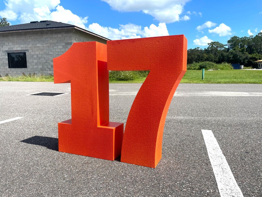 30 in Tall Painted 3d Letter & Number Props, Custom Made Foam Character ...