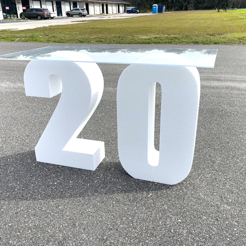 Large Foam Numbers Table - Etsy