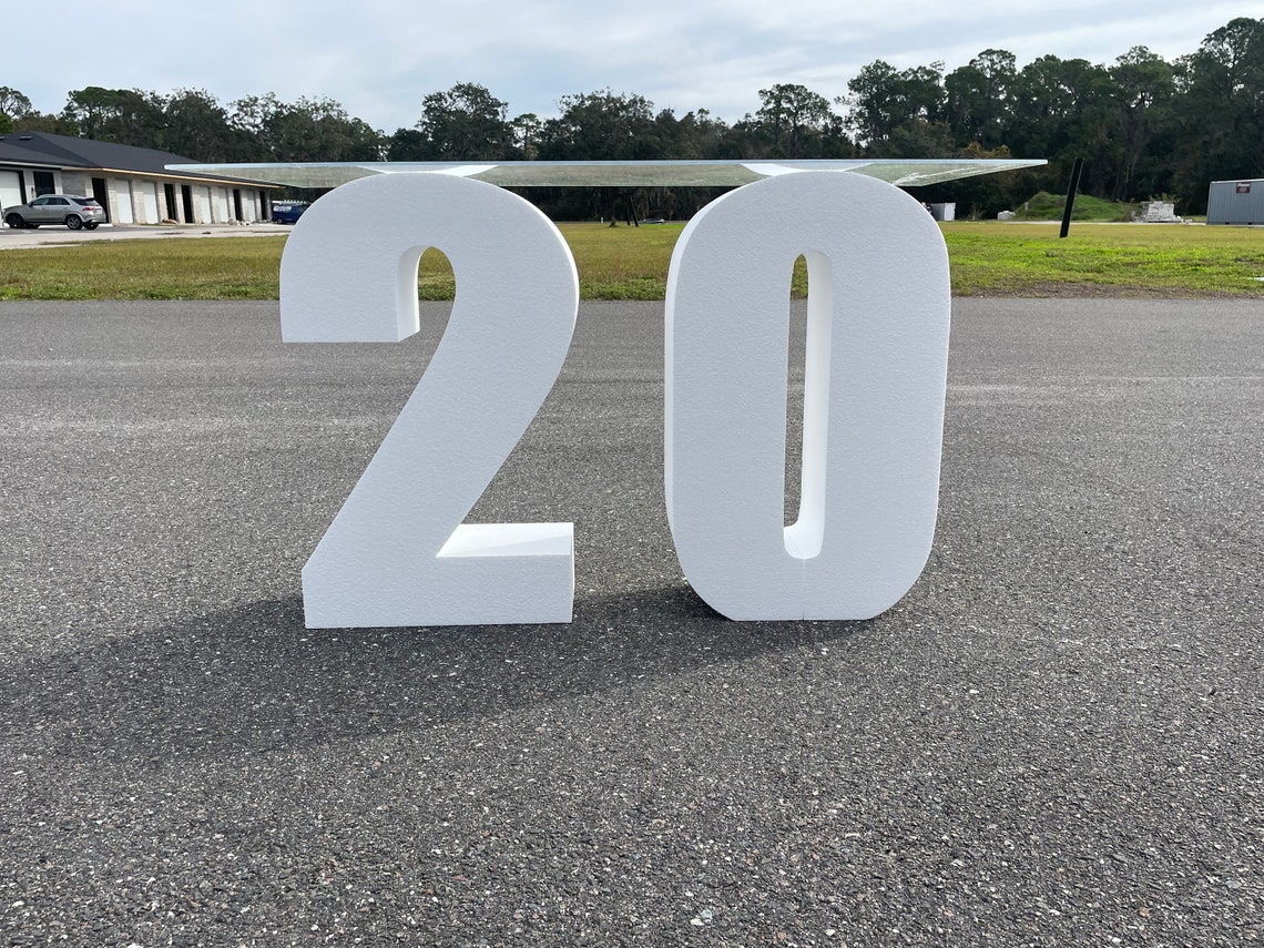 Table Top Birthday Signage PICK ANY 2 Foam Party Numbers 30 Tall Self ...