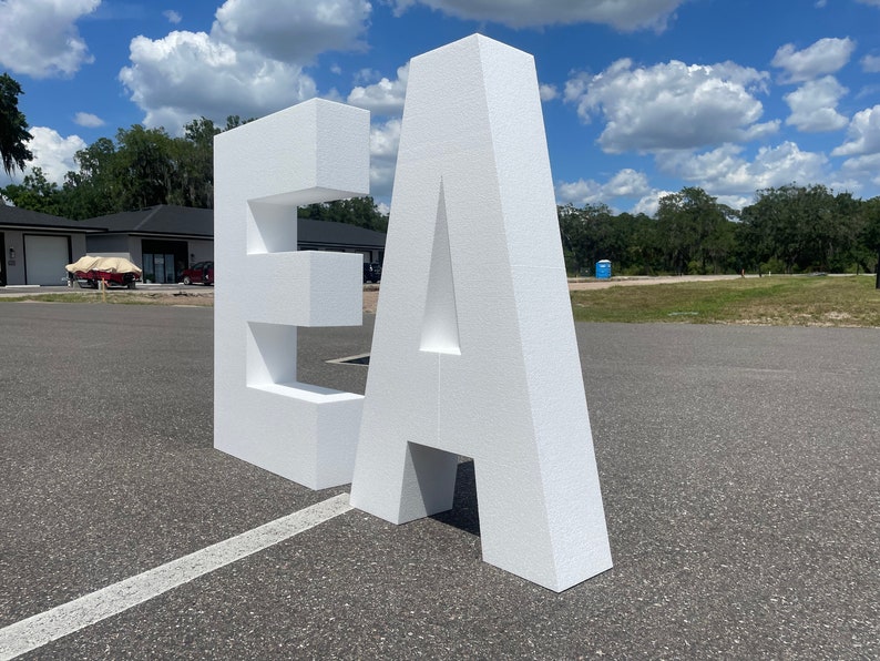 3 Foot Tall Standing Letters | 3 Ft Tall Foam Signage for Outside ...