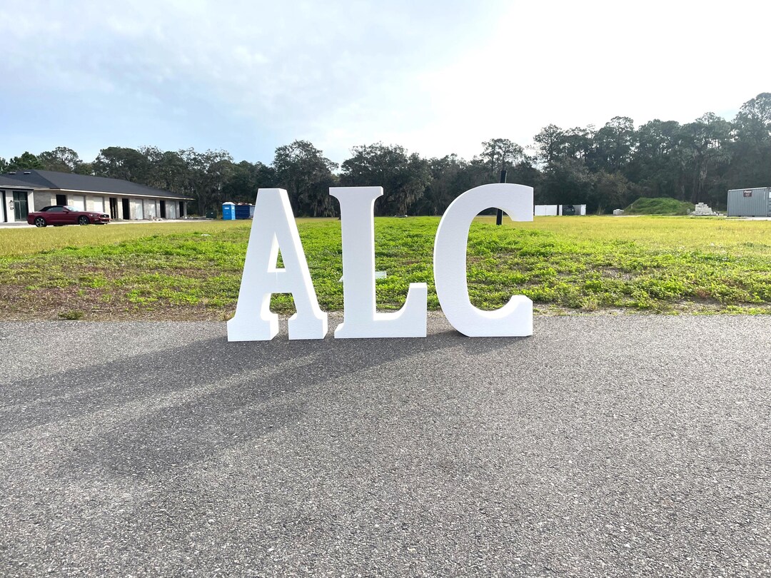 3D Foam Letter Props Self Standing Word Characters, Initials, Numbers ...