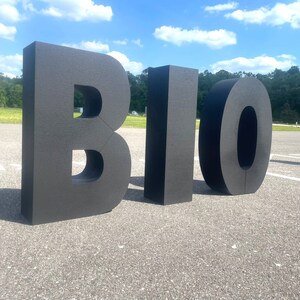 Customizable Painted 3D Letters | Large Colorful Letter Backdrop Prop ...