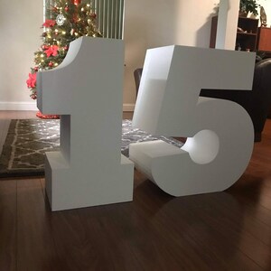 Self Standing Number 15 | Large Foam Fifteen Characters | Girl ...