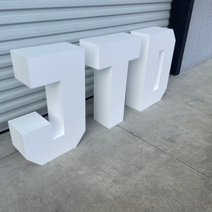 Giant 3D Thick Self Standing Letters | Personalized Names, Acronyms ...