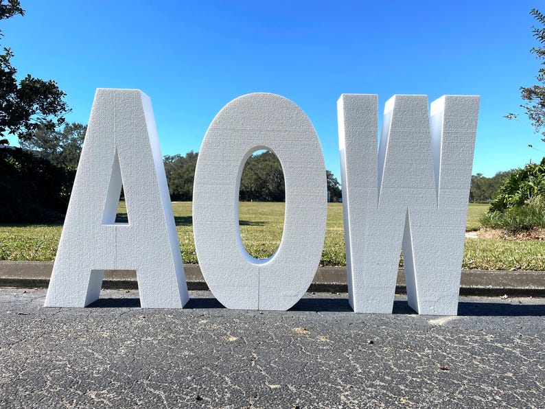 Huge XXL 4ft Tall Letters for Special Events, Giant 4' Tall Self ...