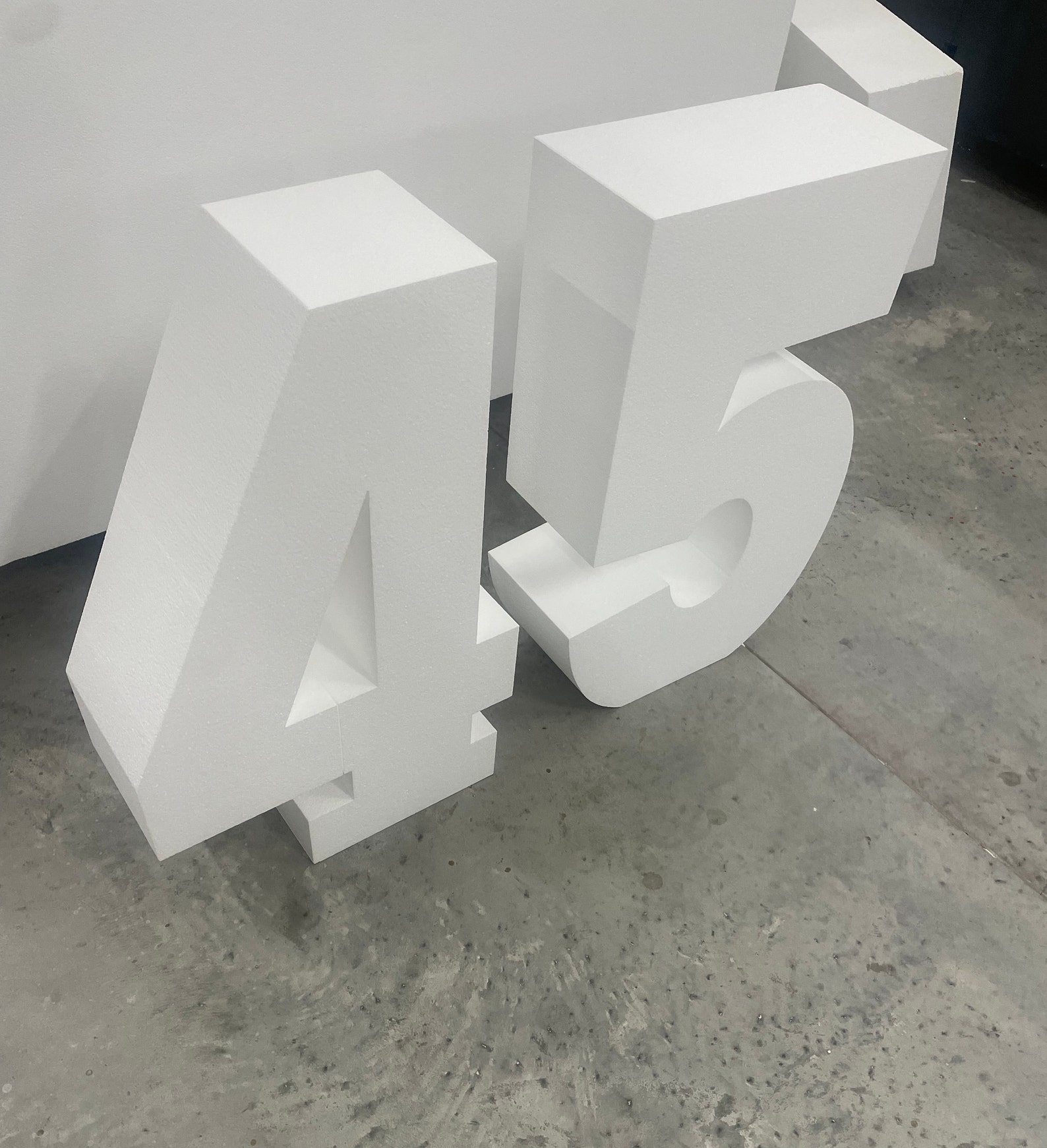 Large Party Numbers 30 Tall Self Standing Floor Letters 3D Birthday ...