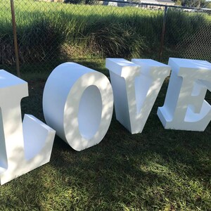 Large Sized Freestanding Styrofoam Letters | Custom 30" Self-standing ...