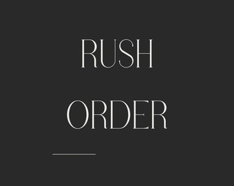 Rush My Order Move to Front of Line - Etsy