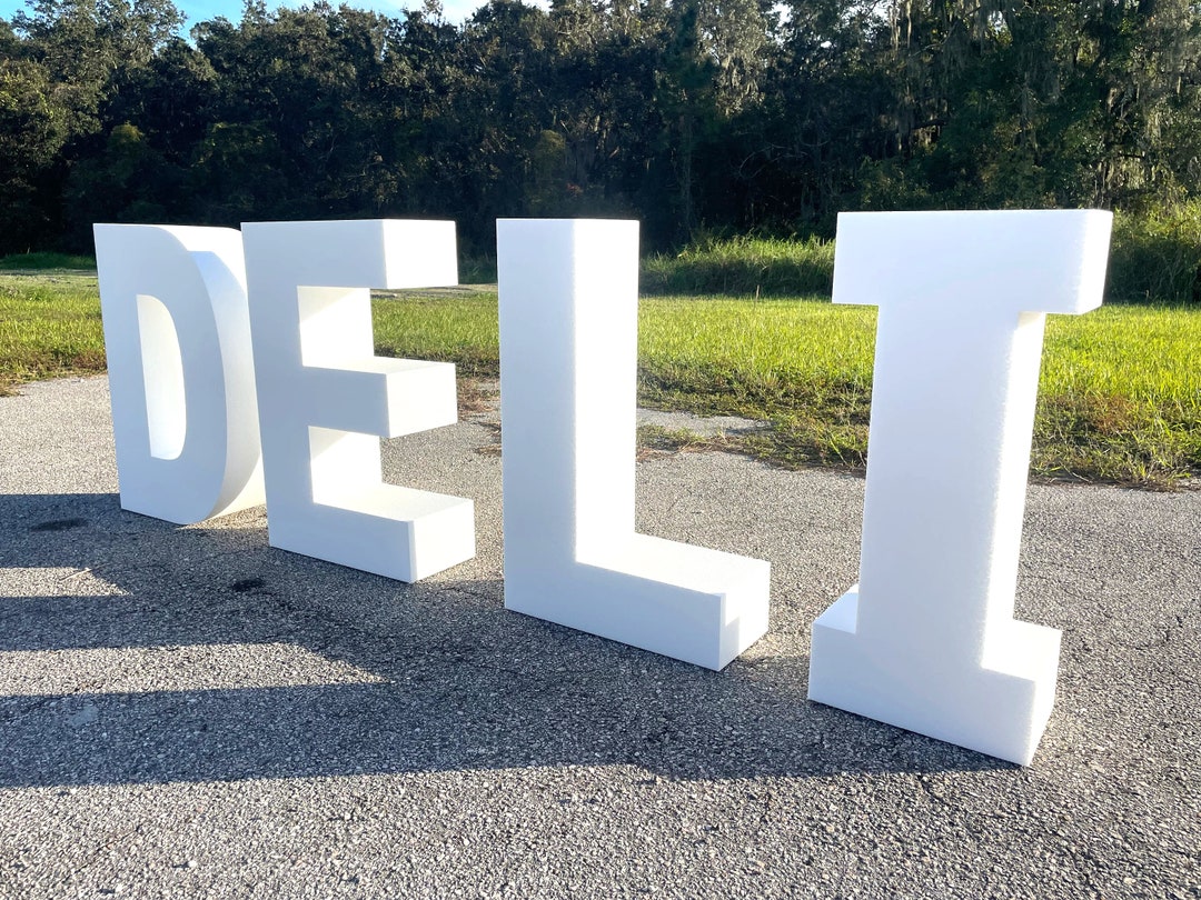 Giant Custom Self-standing Letters | Custom 3D Foam Words and ...