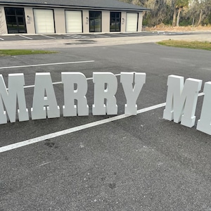 Massive Self Standing Styrofoam Letters | Customizable 3D Font Word ...