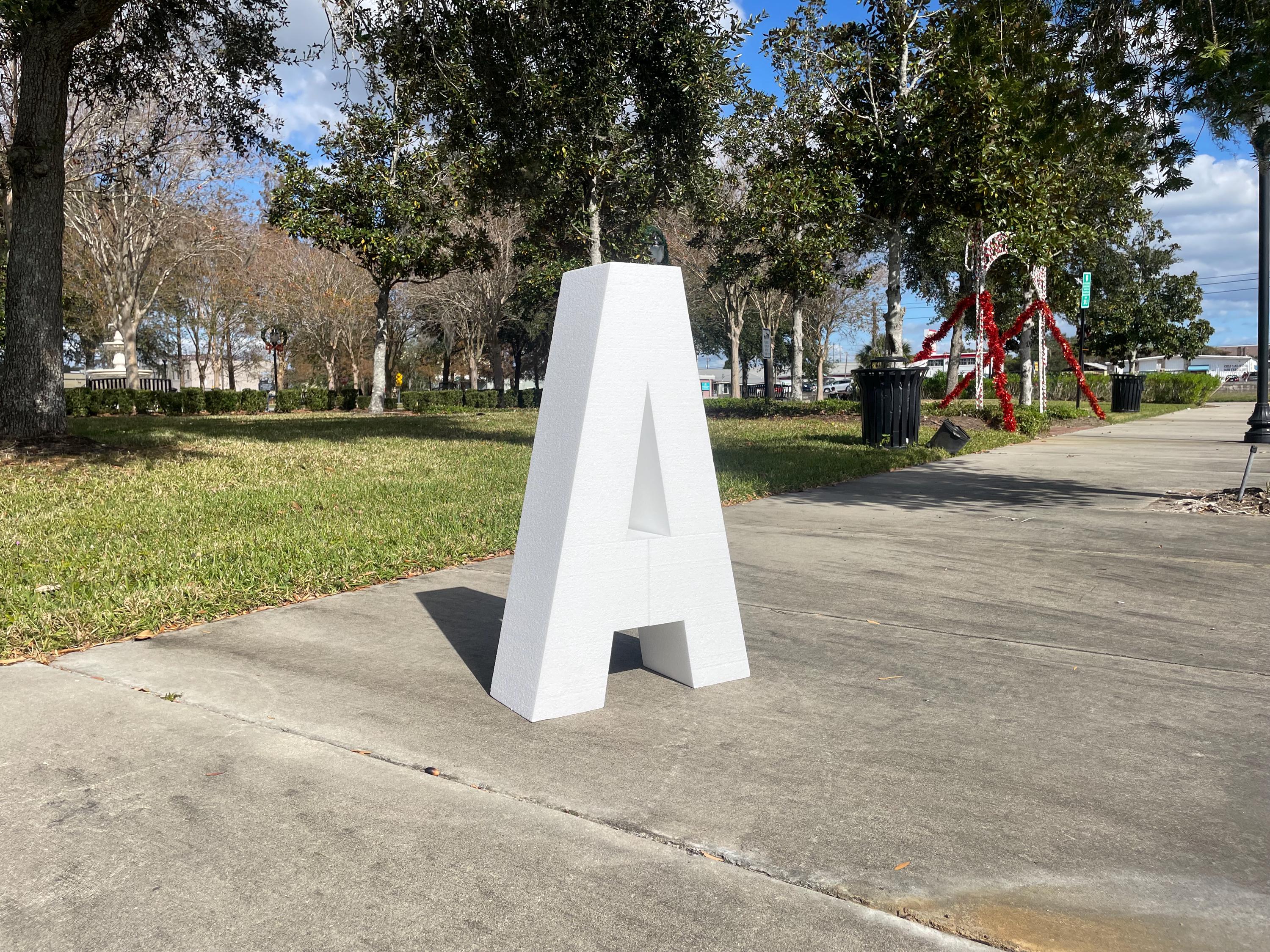 Huge Foam Letters for the Outdoors, Self Standing Characters for ...