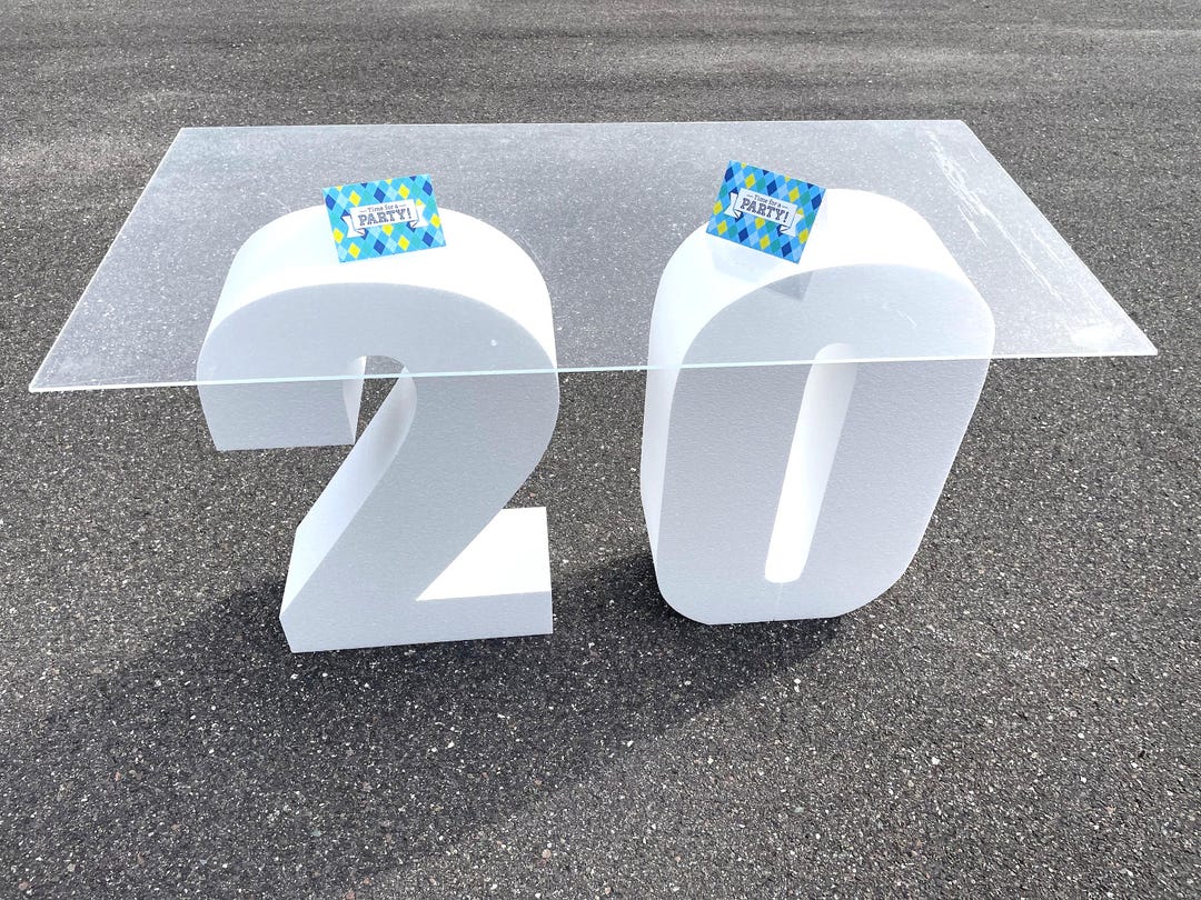 Big 3 Dimension Birthday Party Numbers! 30" Tall Self Standing on the ...
