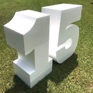 Self Standing Number 15 | Large Foam Fifteen Characters | Girl ...