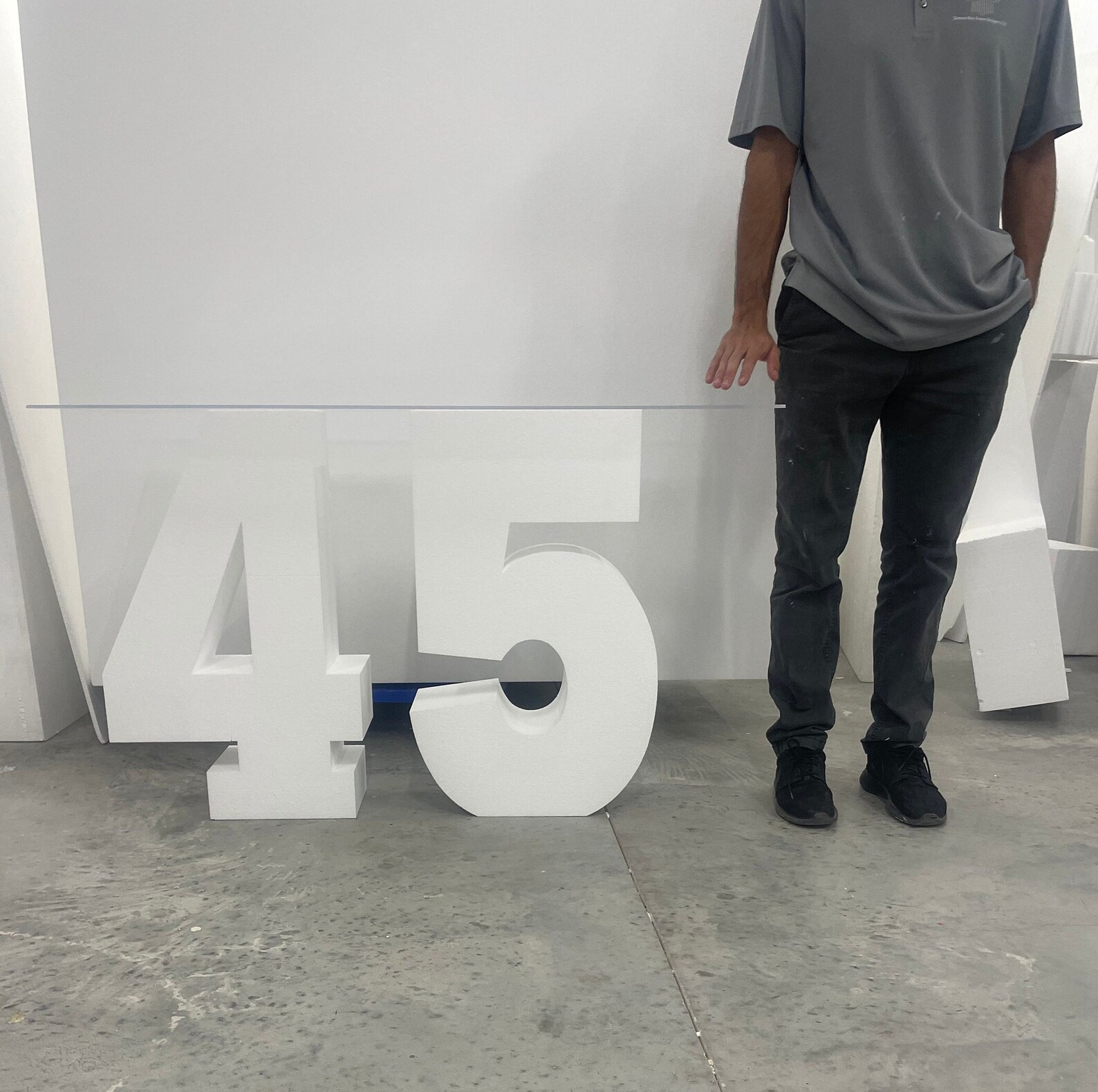 Large Party Numbers 30 Tall Self Standing Floor Letters 3D Birthday ...