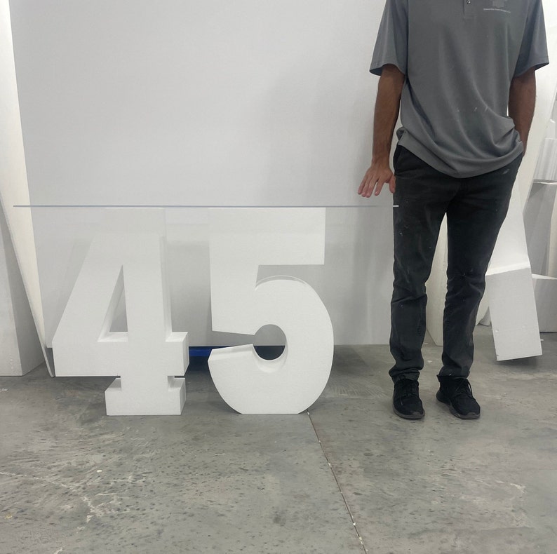 Large Party Numbers 30 Tall Self Standing Floor Letters 3D Birthday ...