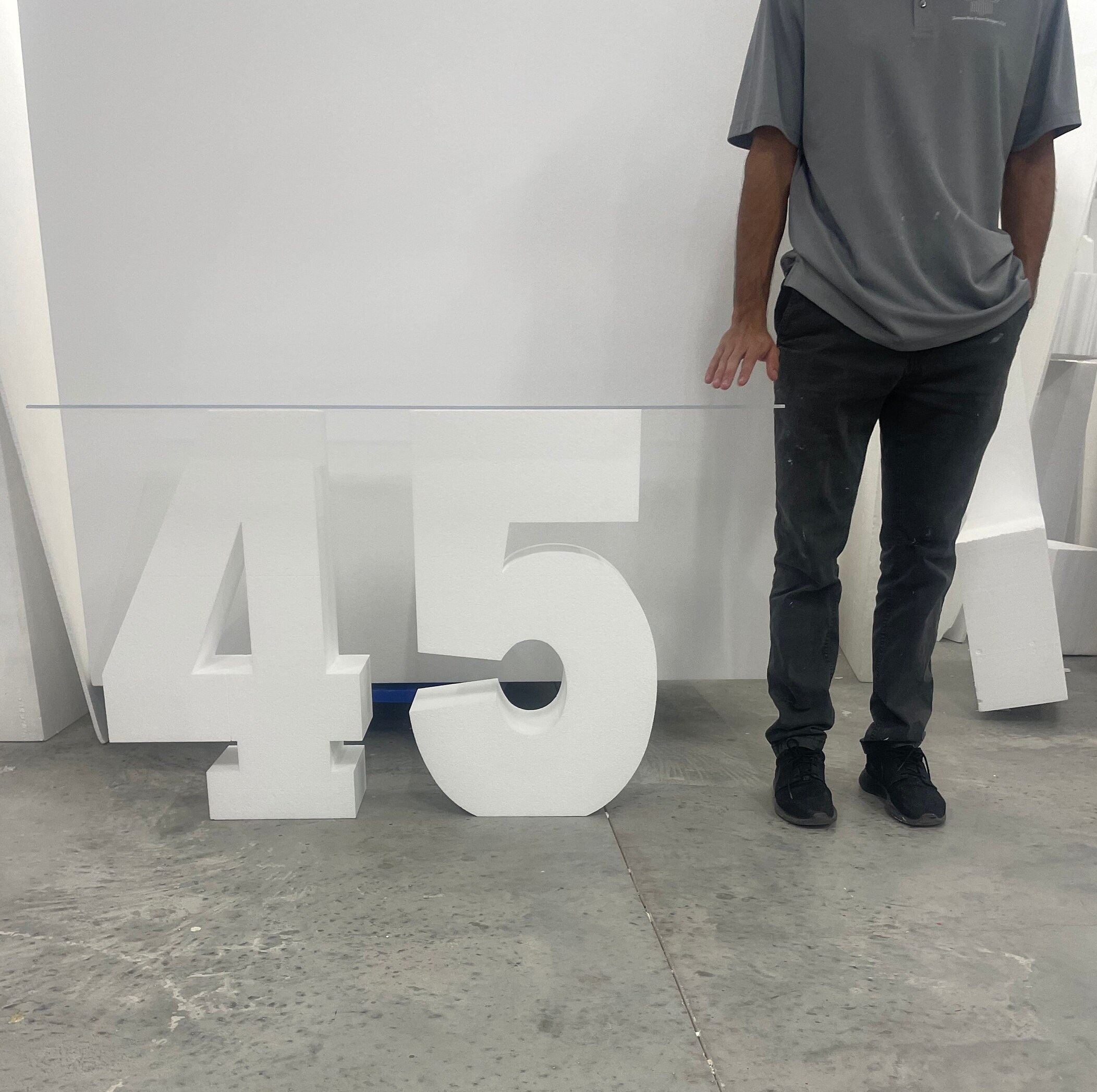 Large Party Numbers 30 Tall Self Standing Floor Letters 3D Birthday ...