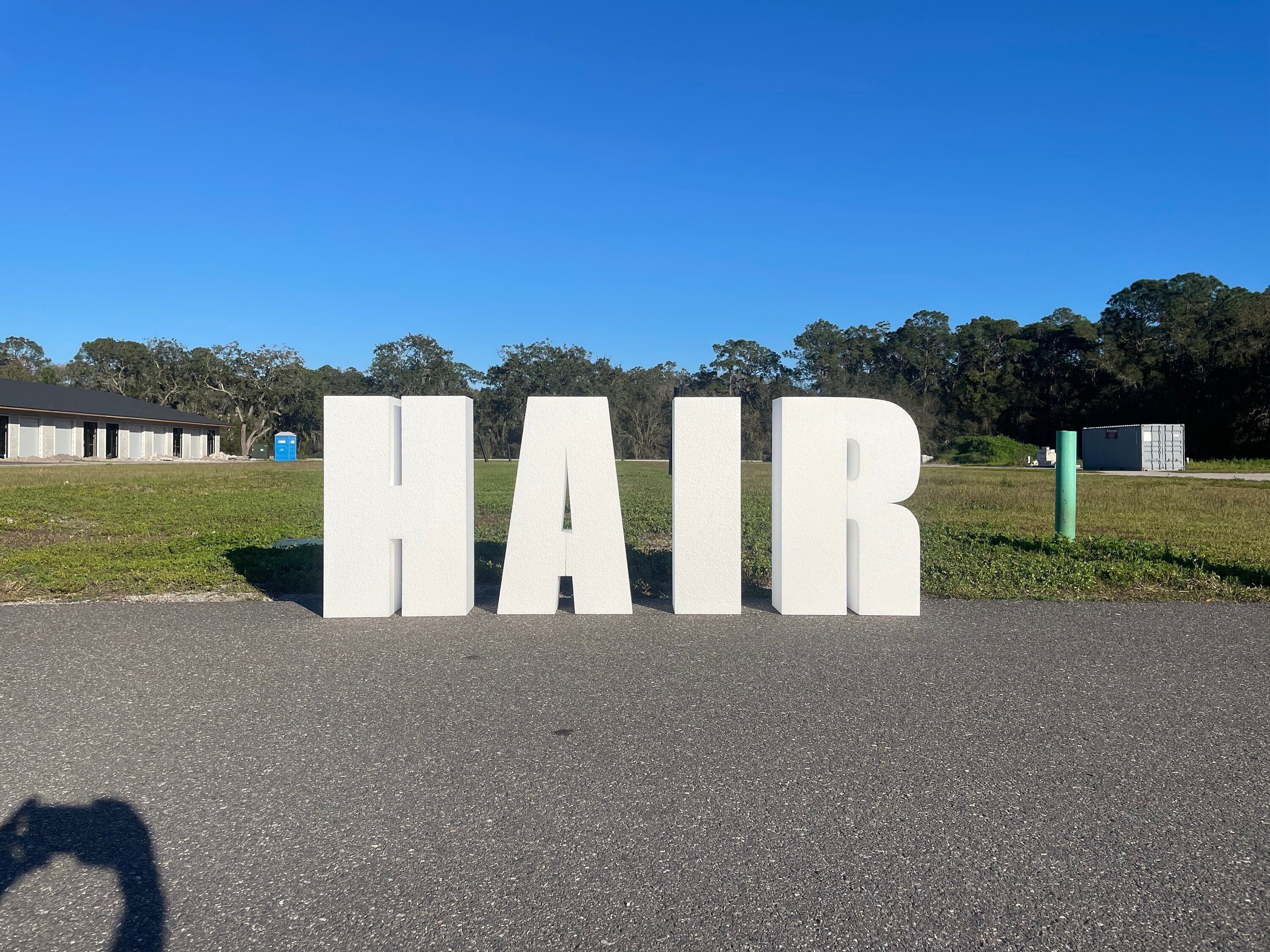 Huge Foam Letters for the Outdoors, Self Standing Characters for ...