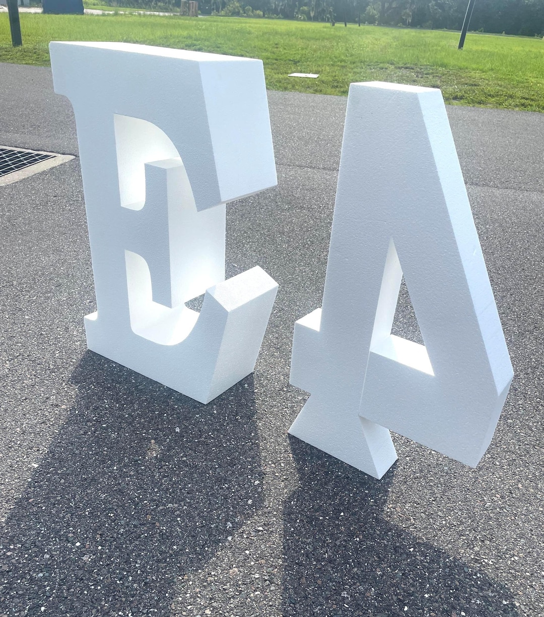 Large Self-standing Styrofoam Letters and Numbers | Custom 30" Tall 3D ...