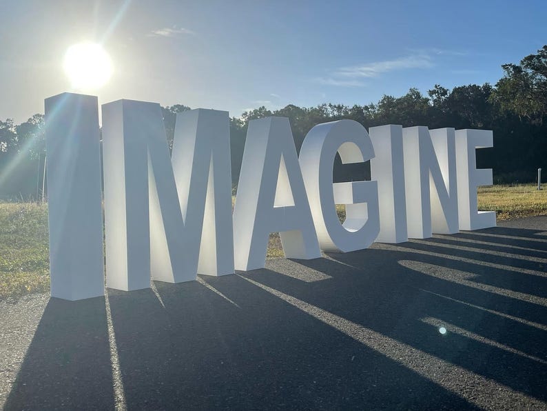 Large Standing Styrofoam Letters | Custom 3D Foam Word Characters for ...