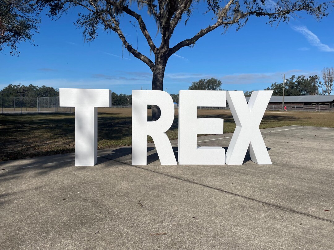 Massive Standing 4 Foot Tall Letters | Large 4' High Foam Letters ...