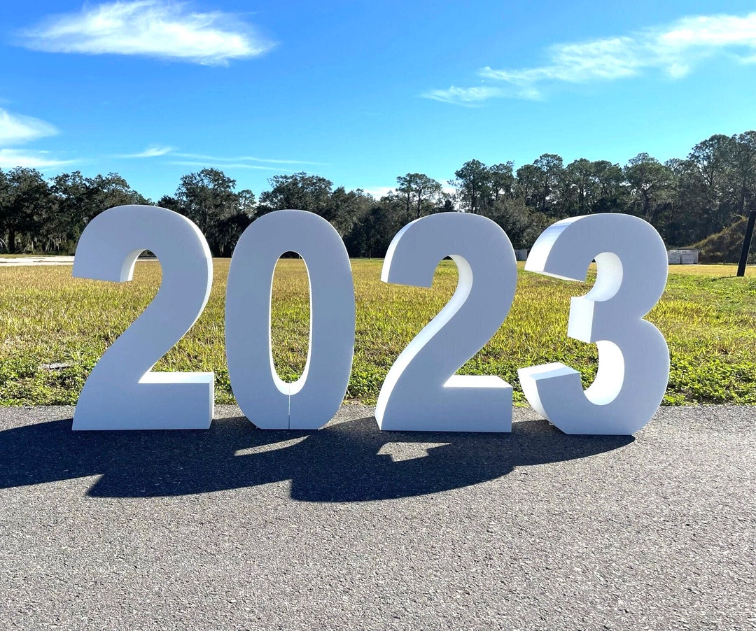 Tall Durable Freestanding Foam Numbers and Letters | Personalized 3D ...