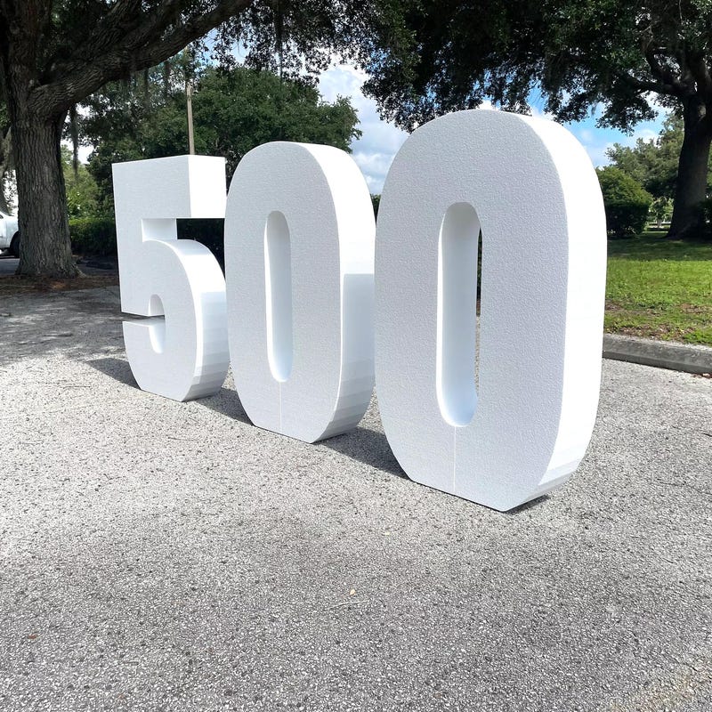 Giant Numbers - Etsy