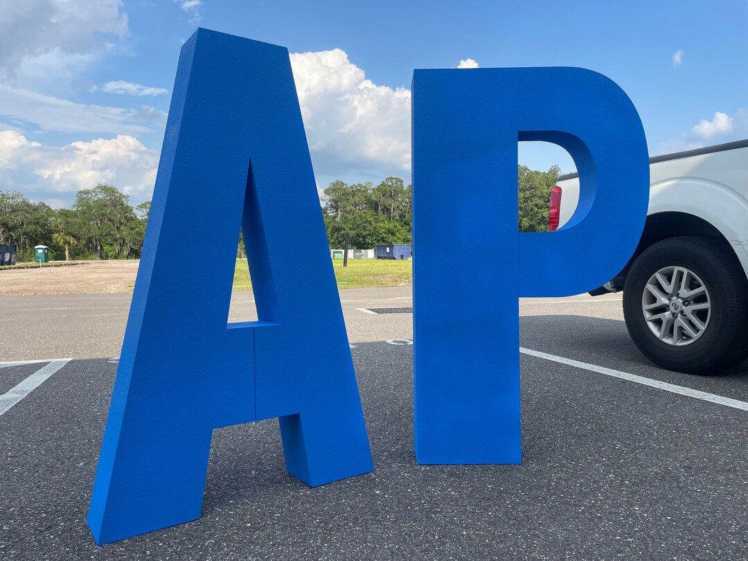 Giant Personalized Painted Letters | 30" Tall EPS Foam Painted ...