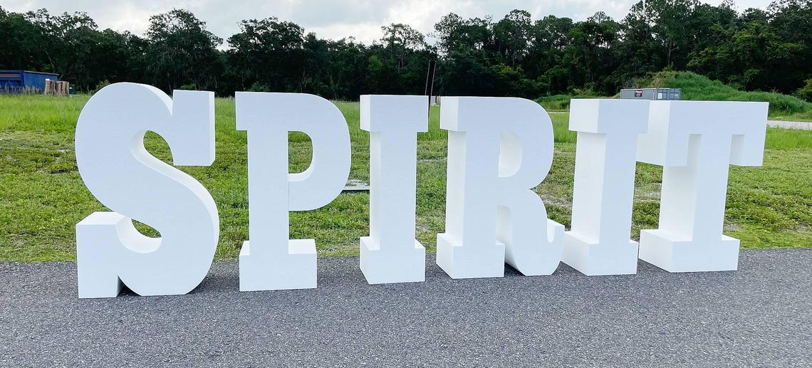 Largely Sized 3D Foam Letters Blocky Sturdy| Self Standing 3D Foam ...