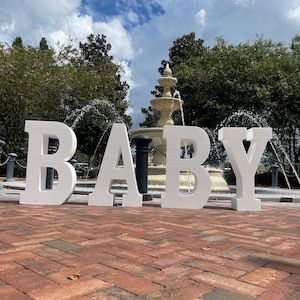 Large Sized Freestanding Styrofoam Letters | Custom 30" Self-standing ...