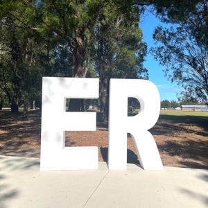 White Styrofoam Letters, Foam Word Characters 2.5 Ft. Tall That Self ...