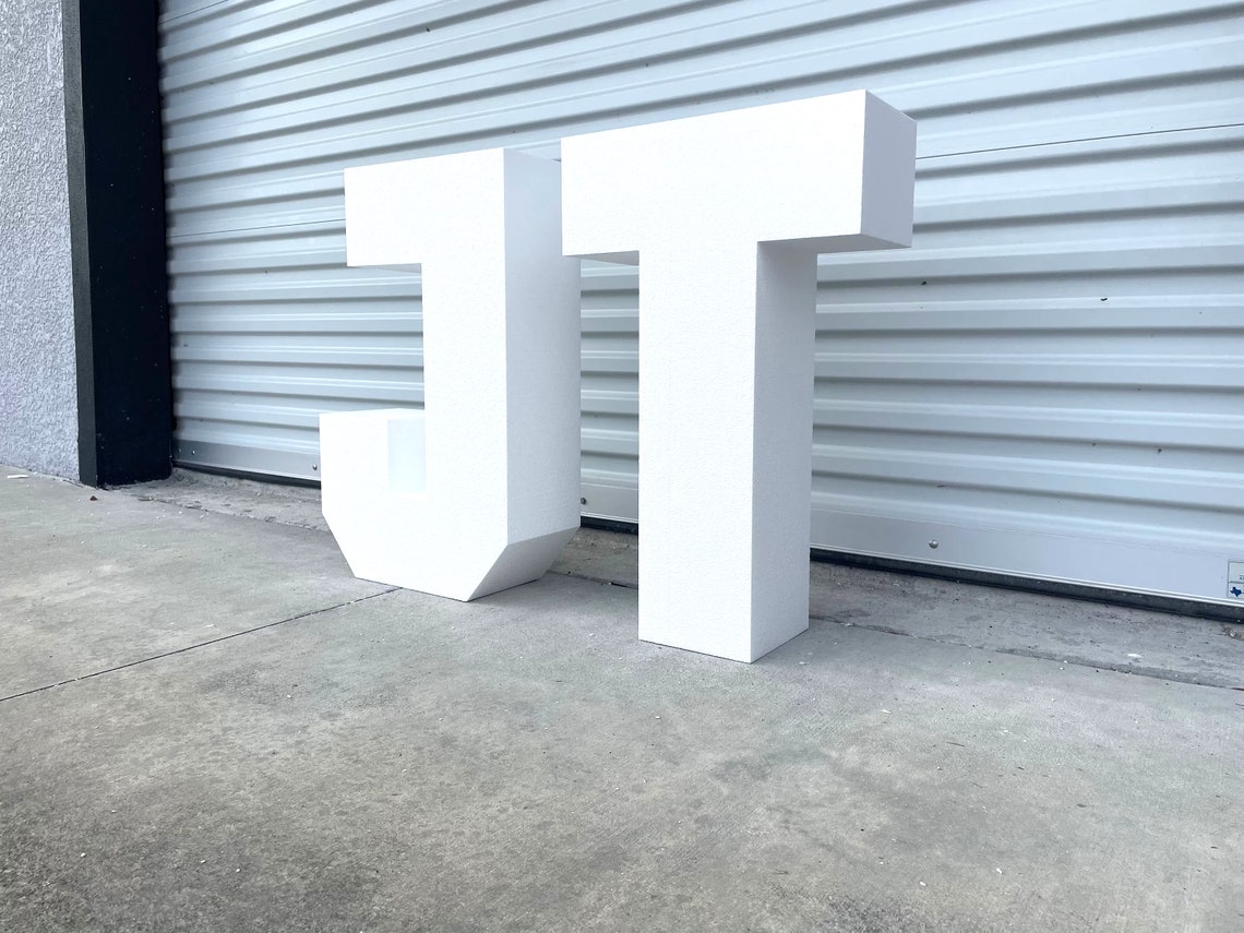Giant 3D Thick Self Standing Letters | Personalized Names, Acronyms ...