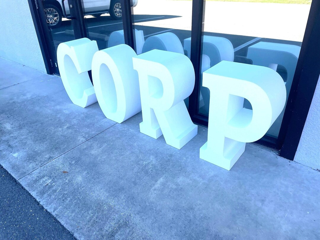 Large Letters for Corporate | 3D Styrofoam Words and Letters for ...