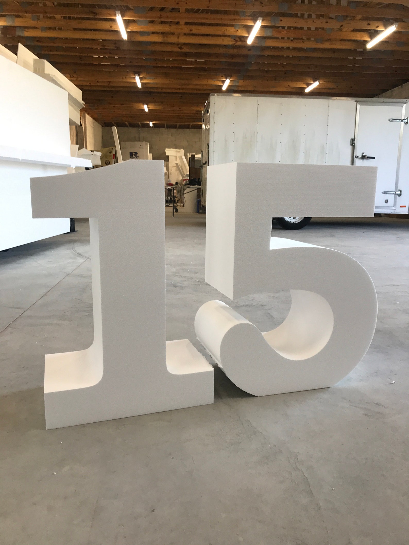 PICK ANY 2 3D Giant Styrofoam Numbers | 3D Foam Tabletop Numbers ...