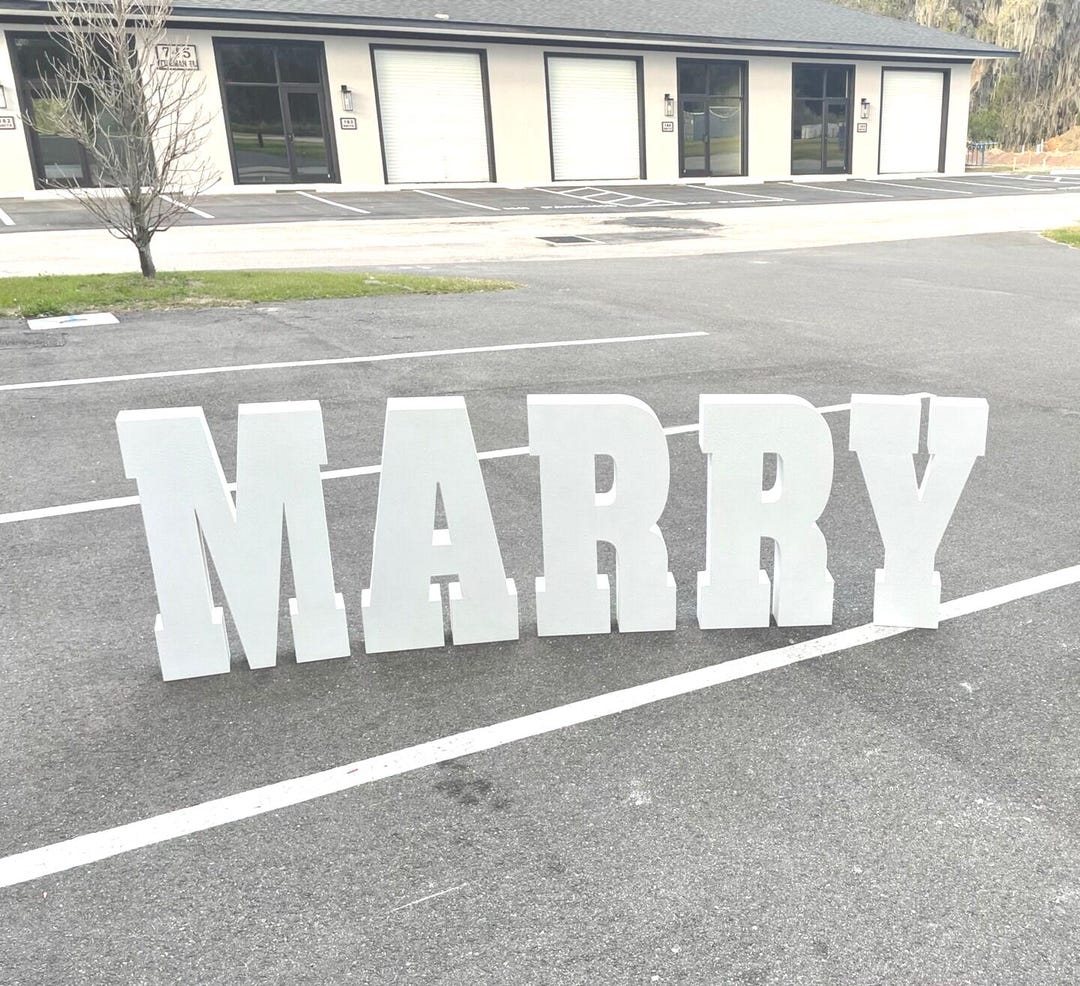 Large 3D Styrofoam Letters | Custom Freestanding Foam Letter Names ...