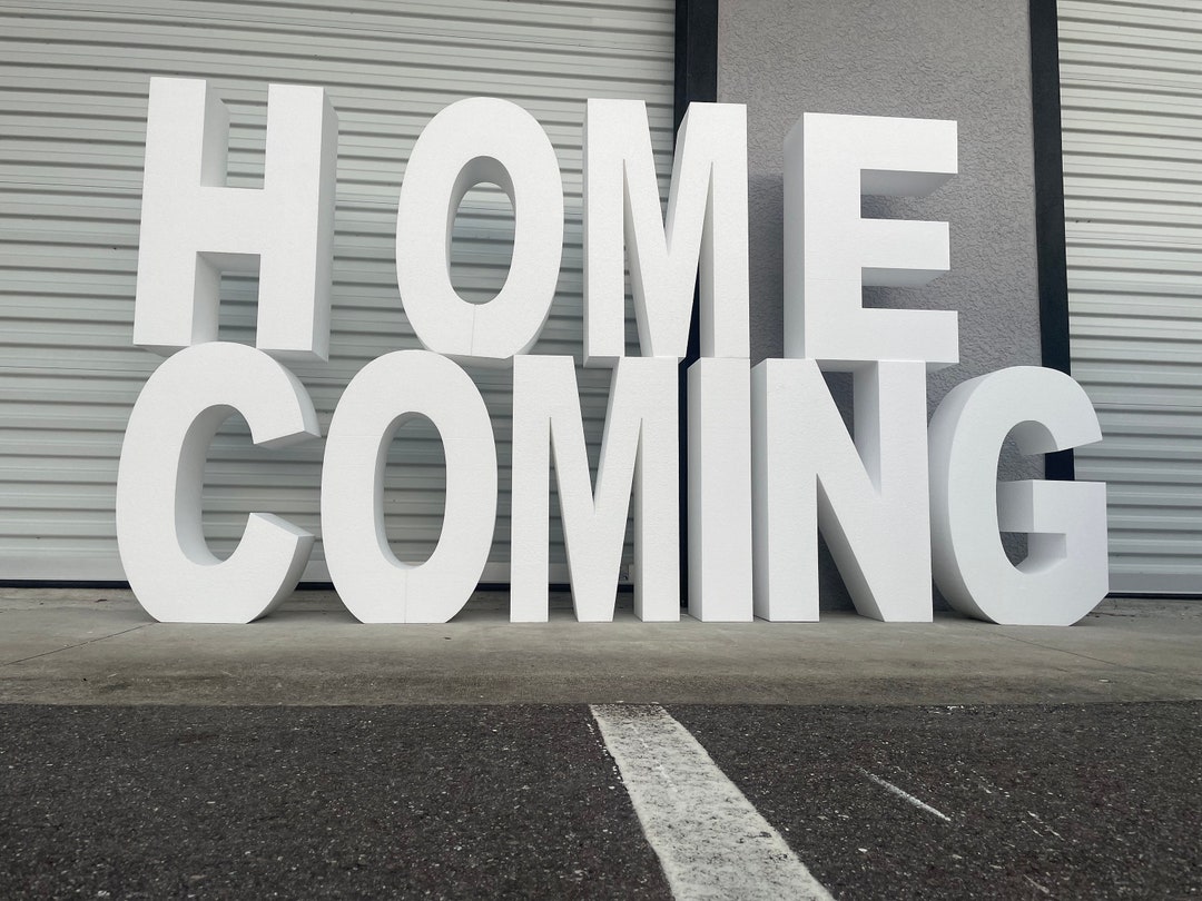 Large Homecoming Letters | 30" Tall Backdrop Characters for Homecoming ...
