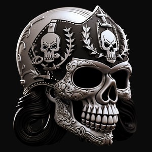 Sugar Skull Raiders Style 20oz Skinny Tumbler Wrap PNG, Dia De Los ...