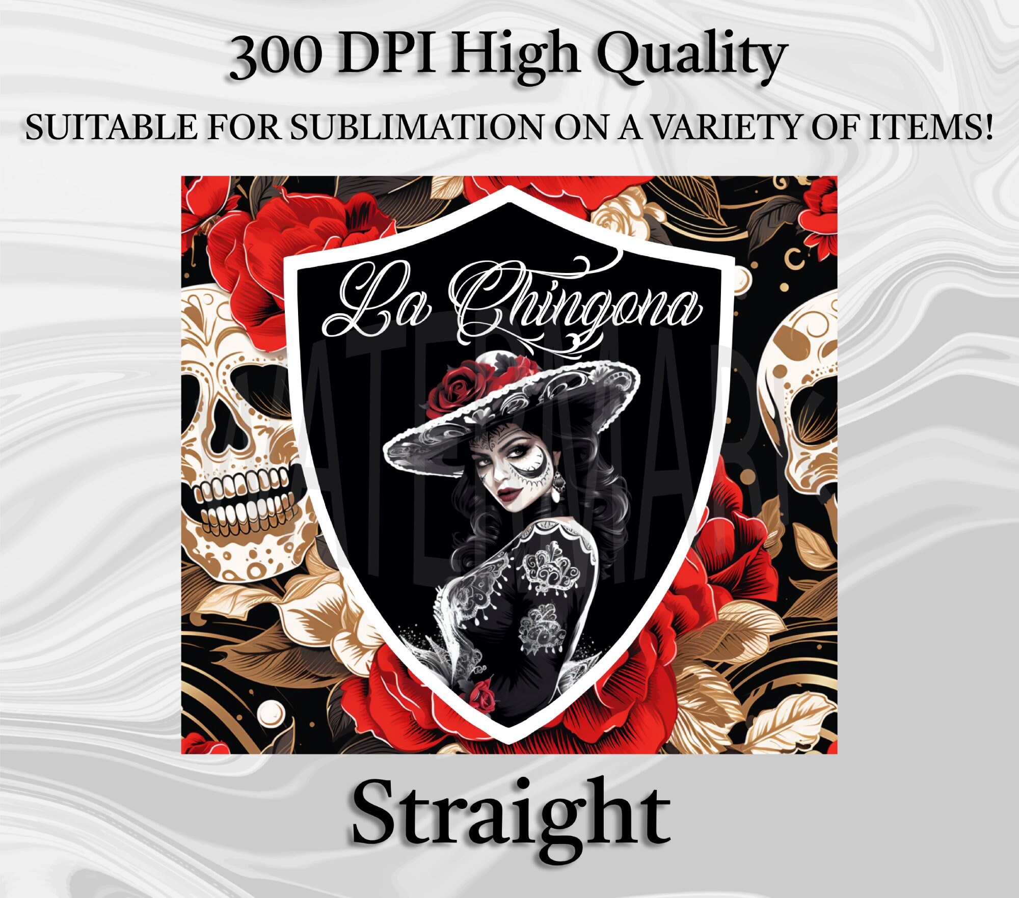 La Chignona 20oz Skinny Tumbler Wrap, PNG, Latina, Raiders Style, Las ...