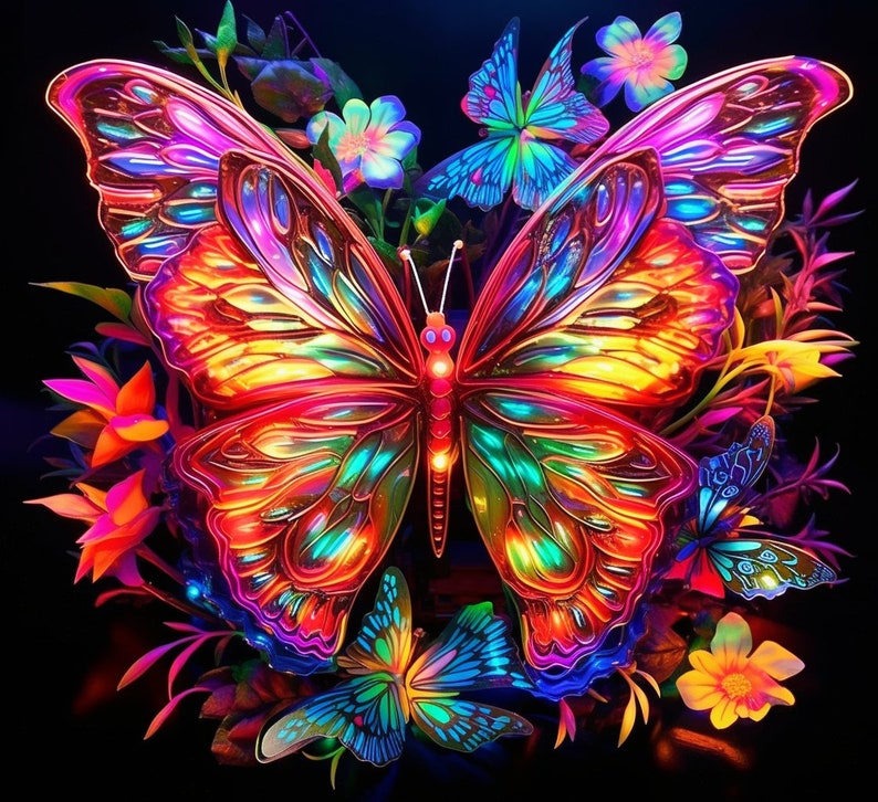 Butterfly Tumbler Wrap Png 20 Oz Tumbler Wrap Butterfly Tumbler Wrap Sublimation Png