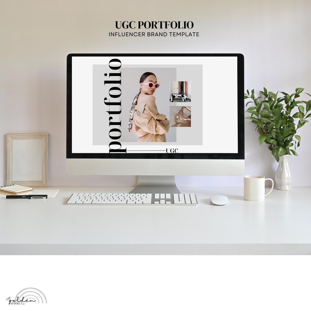 UGC Portfolio Template, Editorial UGC Portfolio, Brand Kit Template ...
