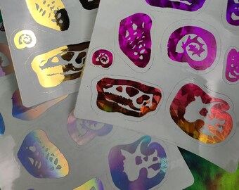 Dinosaur Fossils Sticker Sheet - Etsy