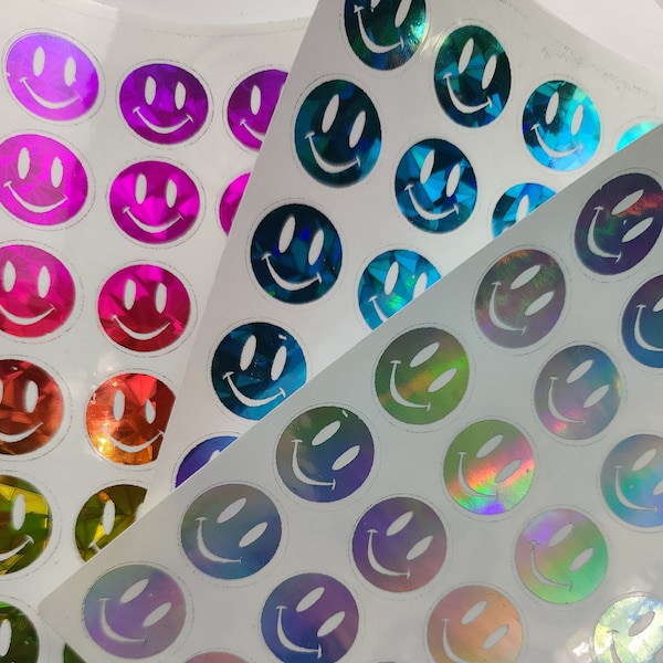 Smiley Face Stickers - Etsy