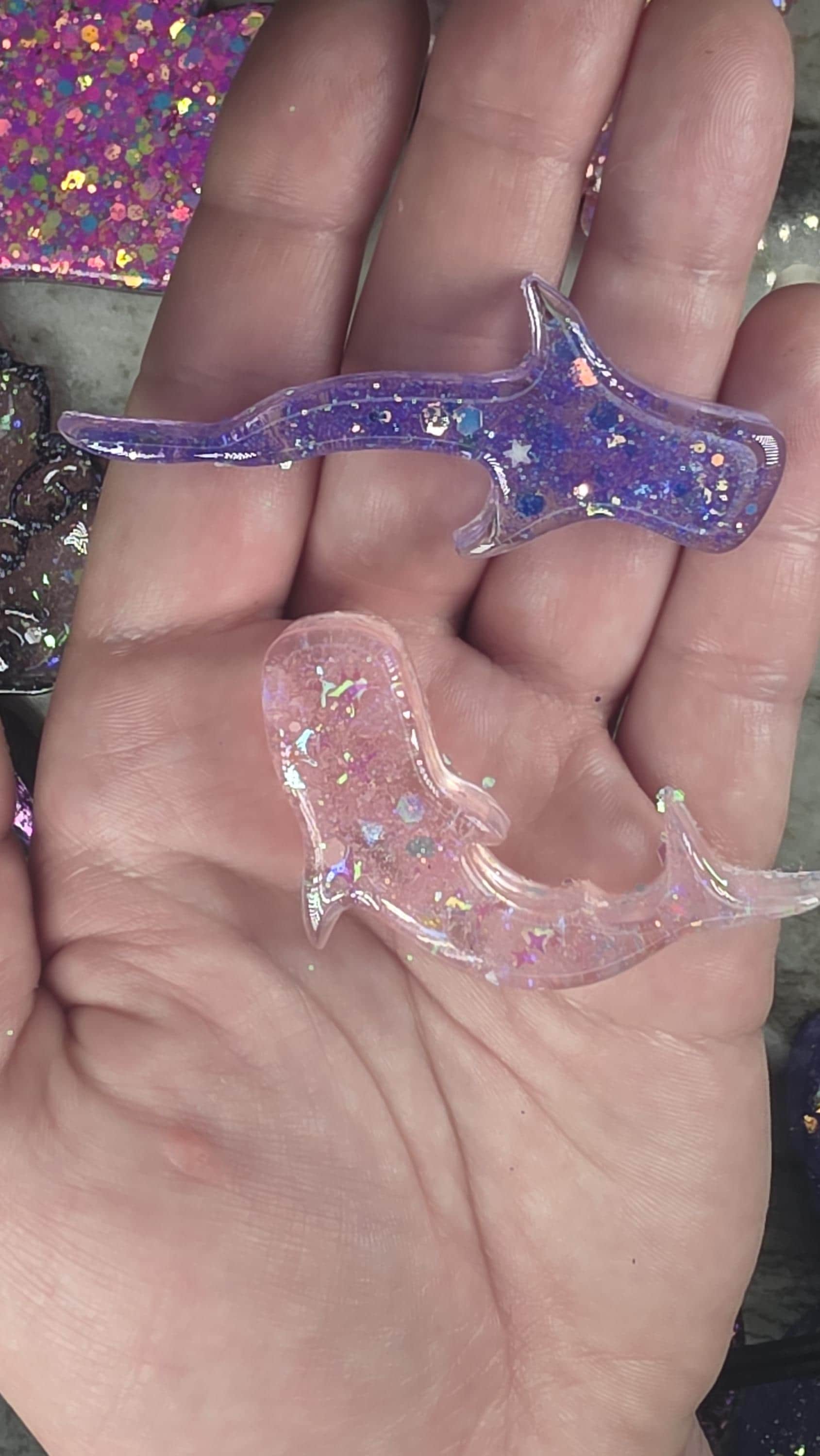 Lagoon Shark Mold Handmade Glossy Deep Silicone Mold Handmade UV Epoxy ...